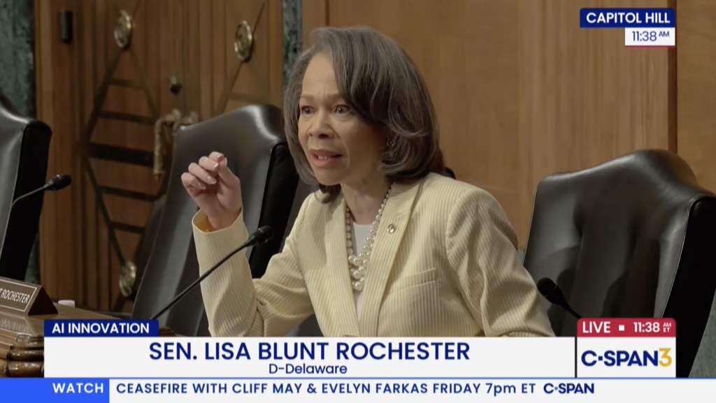 NEWS: Senator Blunt Rochester Presses Witnesses on AI's Potential ...